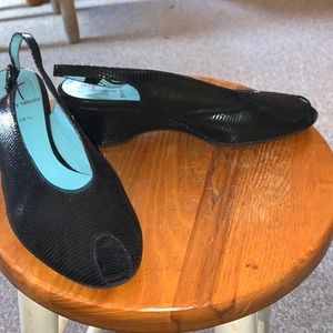 Thierry Rabotin | Shoes | Thierry Rabotin Black Lizard Exotic Skin Peep ...